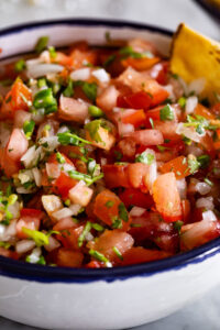 Salsa bandera (pico de gallo)
