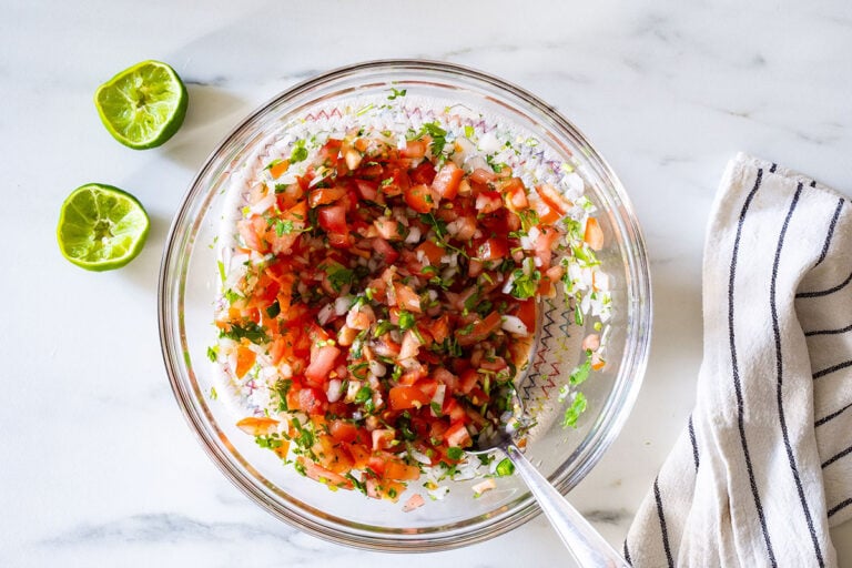 Salsa bandera (pico de gallo)