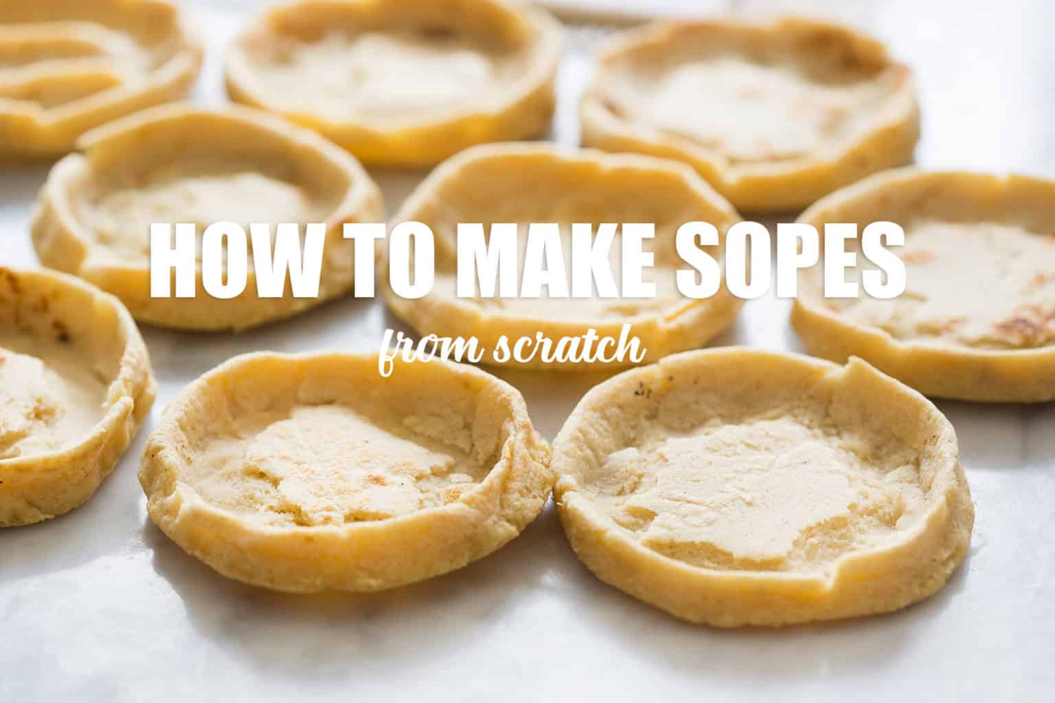 Sopes de Pollo (chicken sopes)