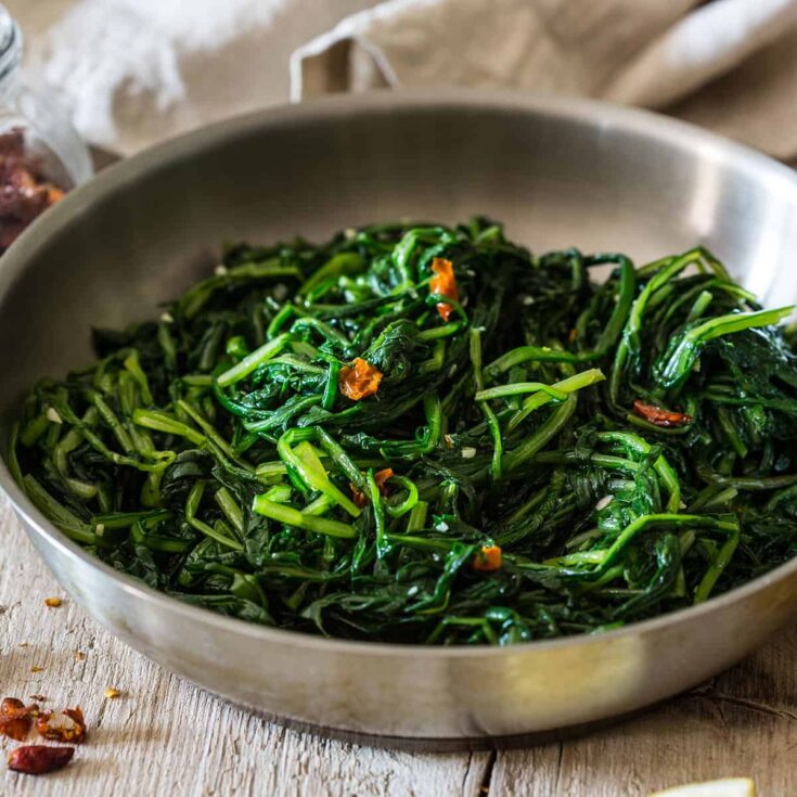 Cicoria Alla Romana: Sautéed chicory greens roman style