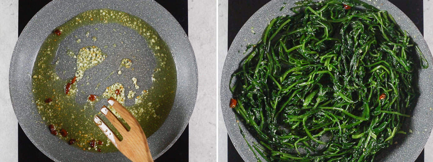 Cicoria Alla Romana: Sautéed chicory greens roman style