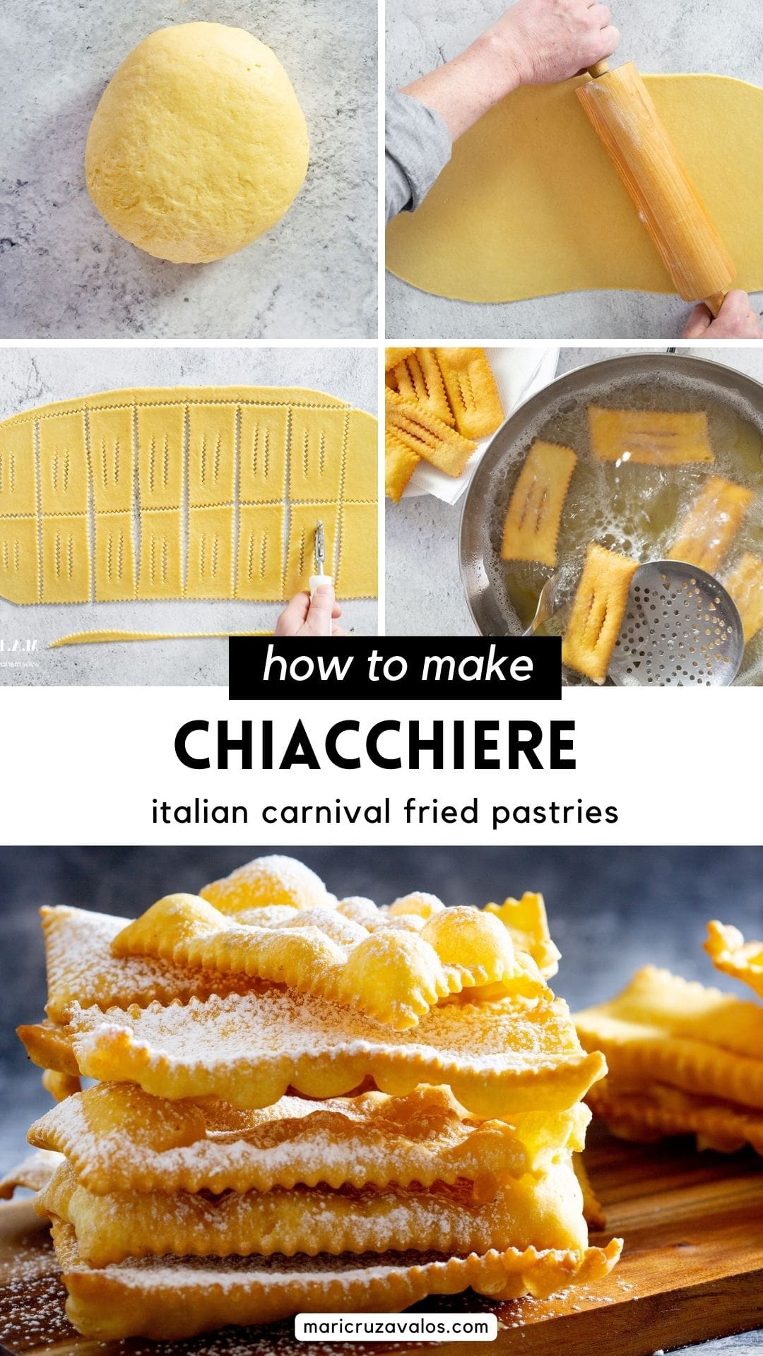 Chiacchiere di Carnevale (Italian fried pastries) - Maricruz Avalos ...
