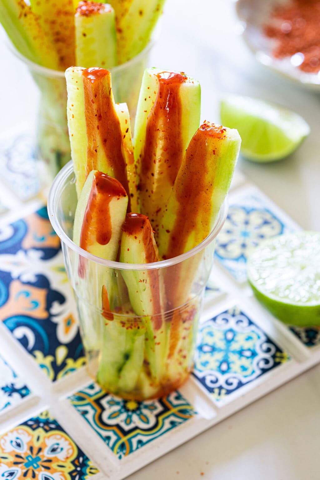 Mexican Cucumber Snack (pepinos con chile)