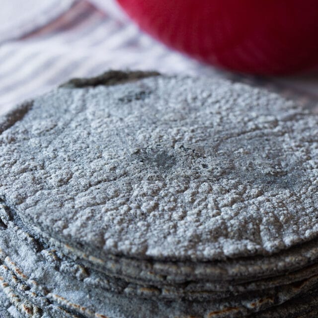 Tortillas de Maíz Azul