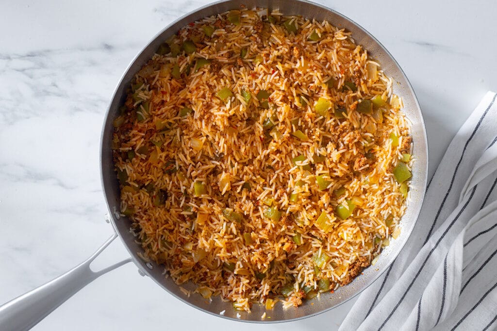 Arroz Con Chorizo (Mexican chorizo and rice)