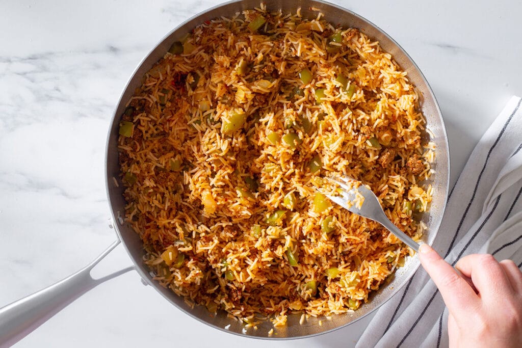 Arroz Con Chorizo (Mexican chorizo and rice)