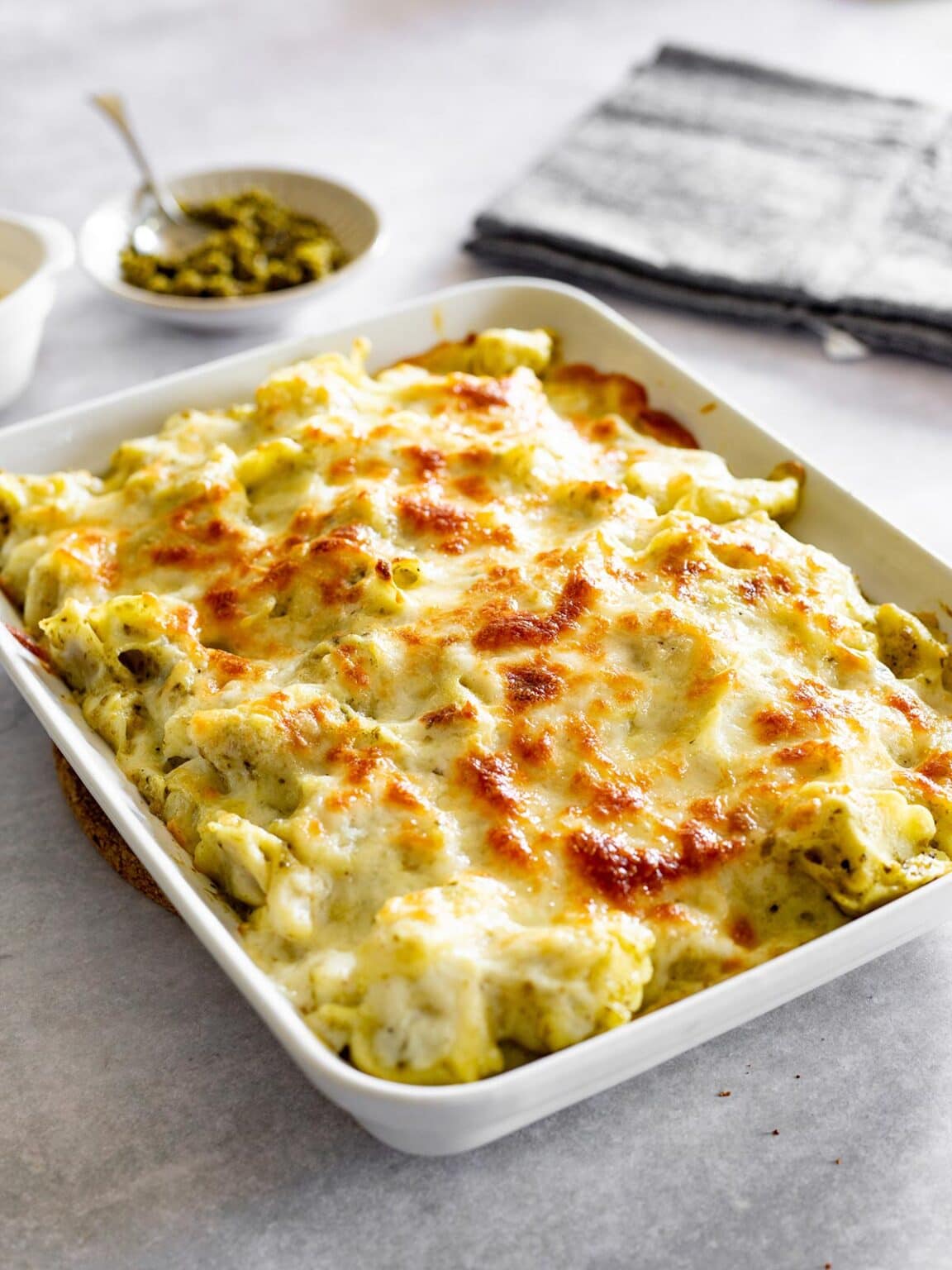 Pesto Tortellini Bake