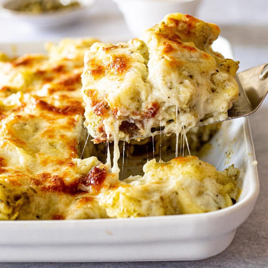 Pesto Tortellini Bake