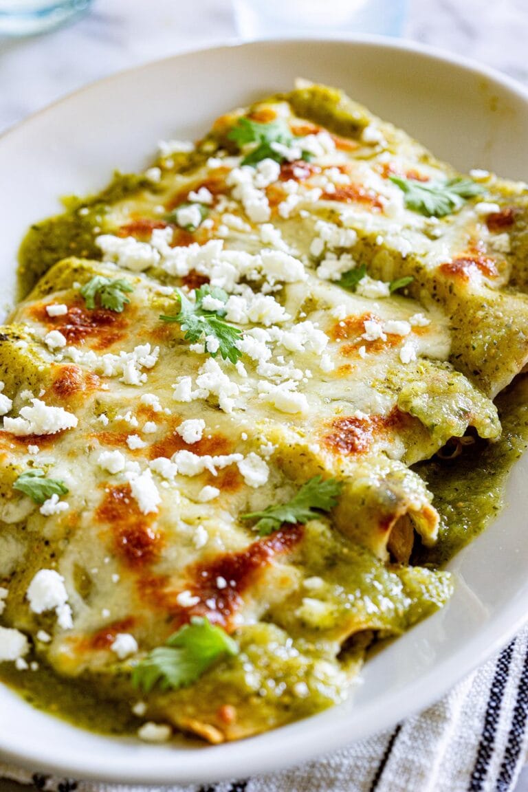 Leftover Mashed Potato Enchiladas