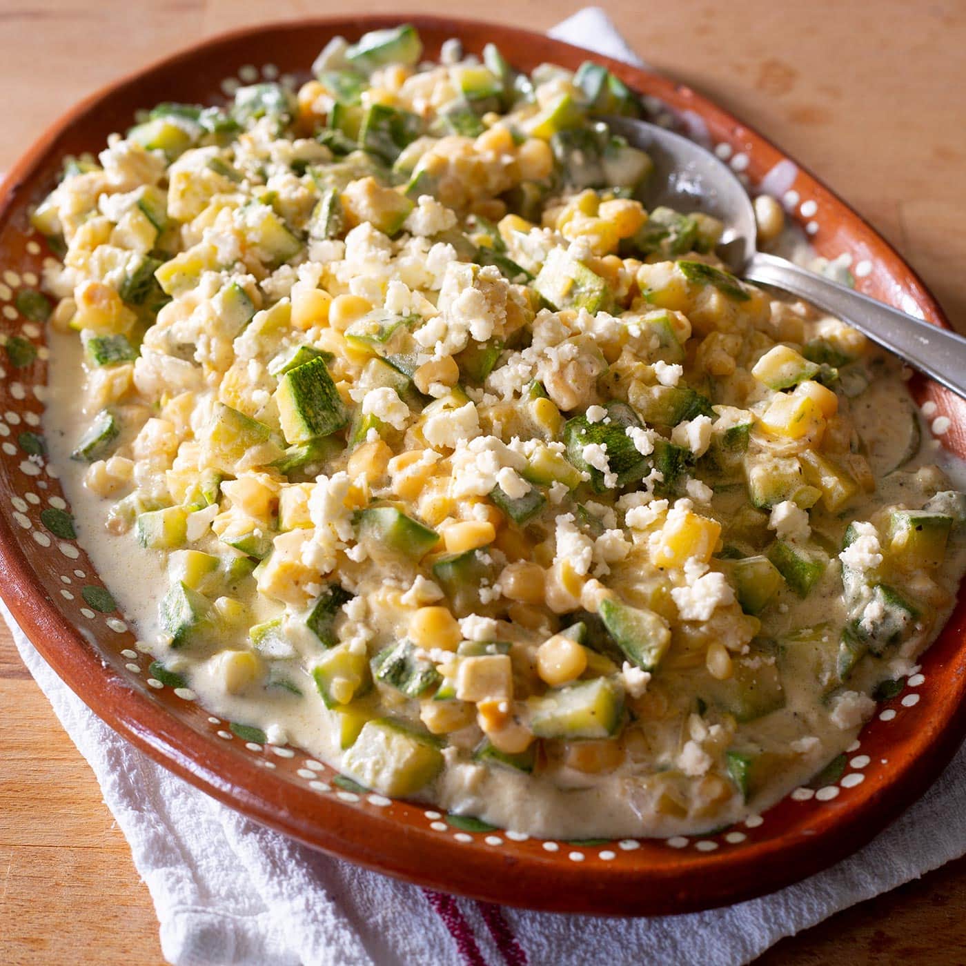 Calabacitas con Crema